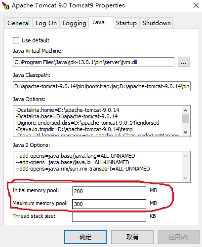 Windows下的Tomcat9的JVM内存设置（JAVA学习笔记023）_以 tomcat9.exe 启动 调整 jvm 参数-CSDN博客