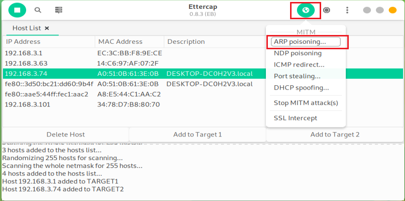 ettercap详细使用教程_ettercap教程-CSDN博客
