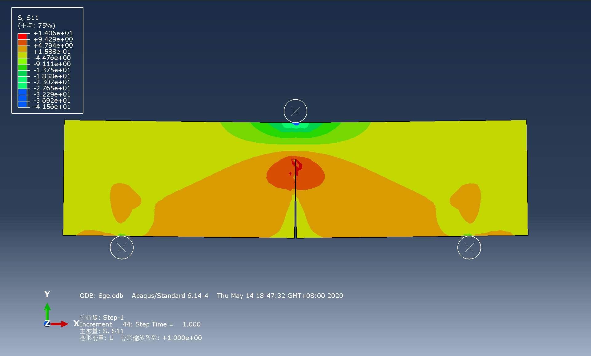 ABAQUS学习（2D-XFEM）_abaqus maxps-CSDN博客