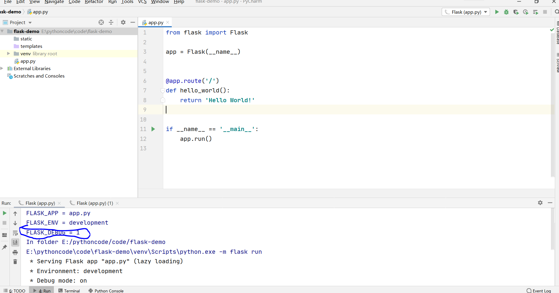 pycharm建立Flask的框架和开启调试模式_jinja2怎么在pycharm中调试-CSDN博客