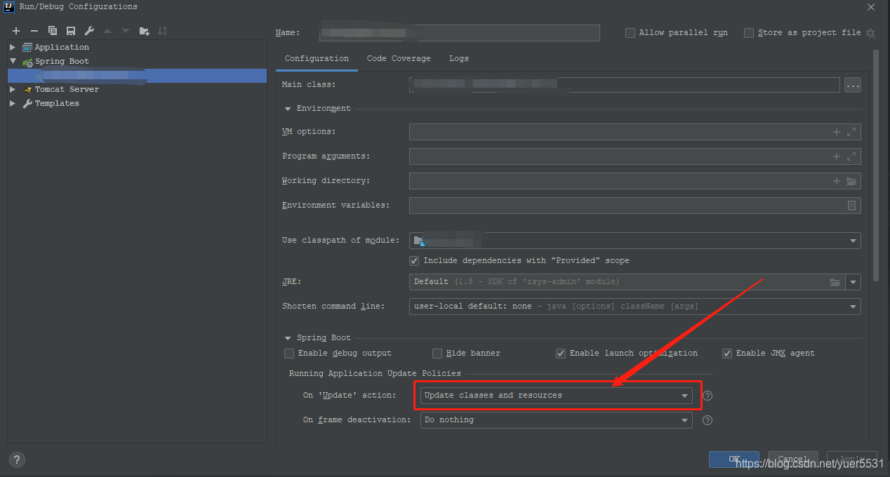 Idea开发springboot项目,不重启项目实现热部署 Idea 2022 On Update Option Csdn博客