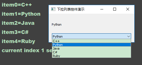 【QTdesigner】课时40.下拉列表控件（QComboBox）【pyqt5+QTdesigner模式】_qtdesinger设置下拉列表-CSDN博客