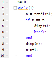 matlab for,while,break和continue循环和循环控制_matlab设计问题if,while,for都包含的例题-CSDN博客