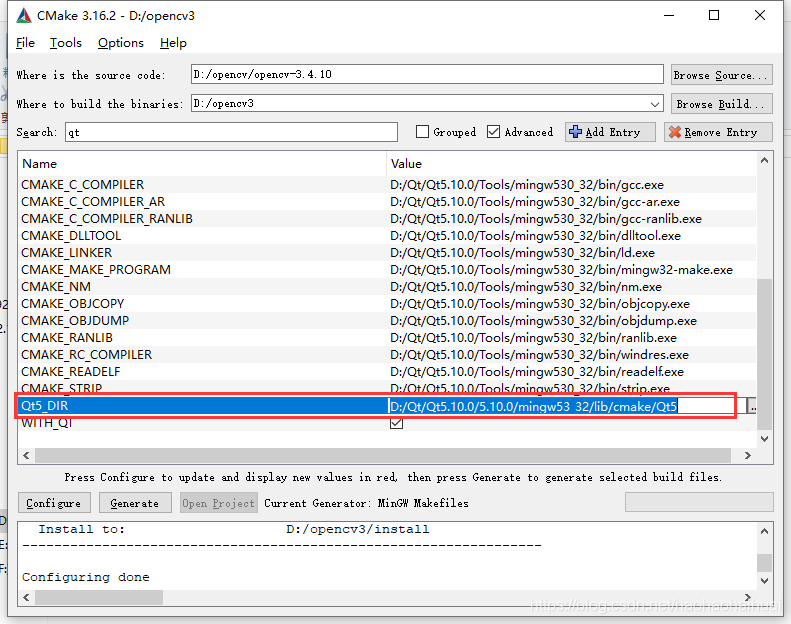 Win10下mingw32编译opencv3410及qtopencv配置opencv Mingw32 Csdn博客