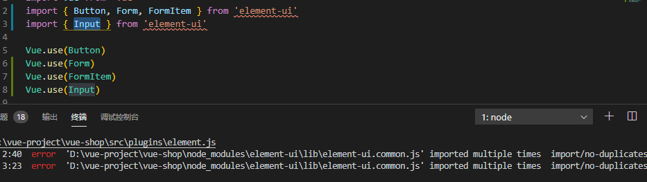 vuecli4 sobre la advertencia en ./src/plugins/element.js "export 'predeterminado' (importado ...