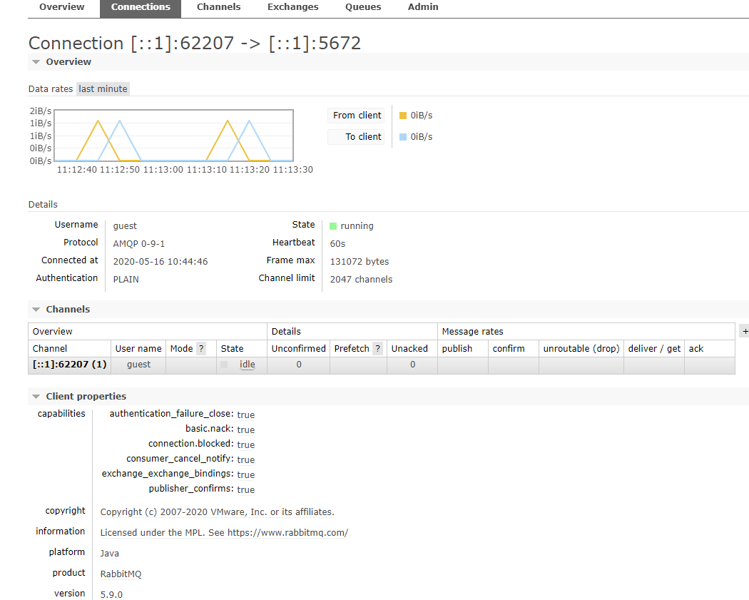 RabbitMQ：Connections的介绍和使用_rabbitmq connections-CSDN博客