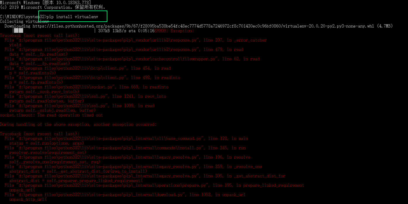 Python中 -m pip install -U --force-reinstall pip 个人经验及解决办法_python.exe -m pip install ipykernel -u ...
