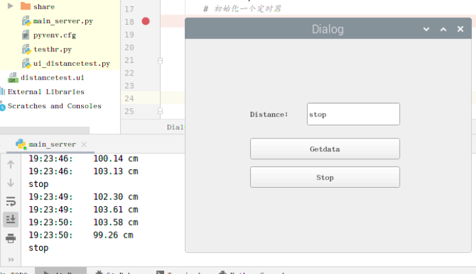 树莓派3B Qt designer+Pyqt5+pycharm超声测距(9)_qt根据传感器位置显示位置-CSDN博客