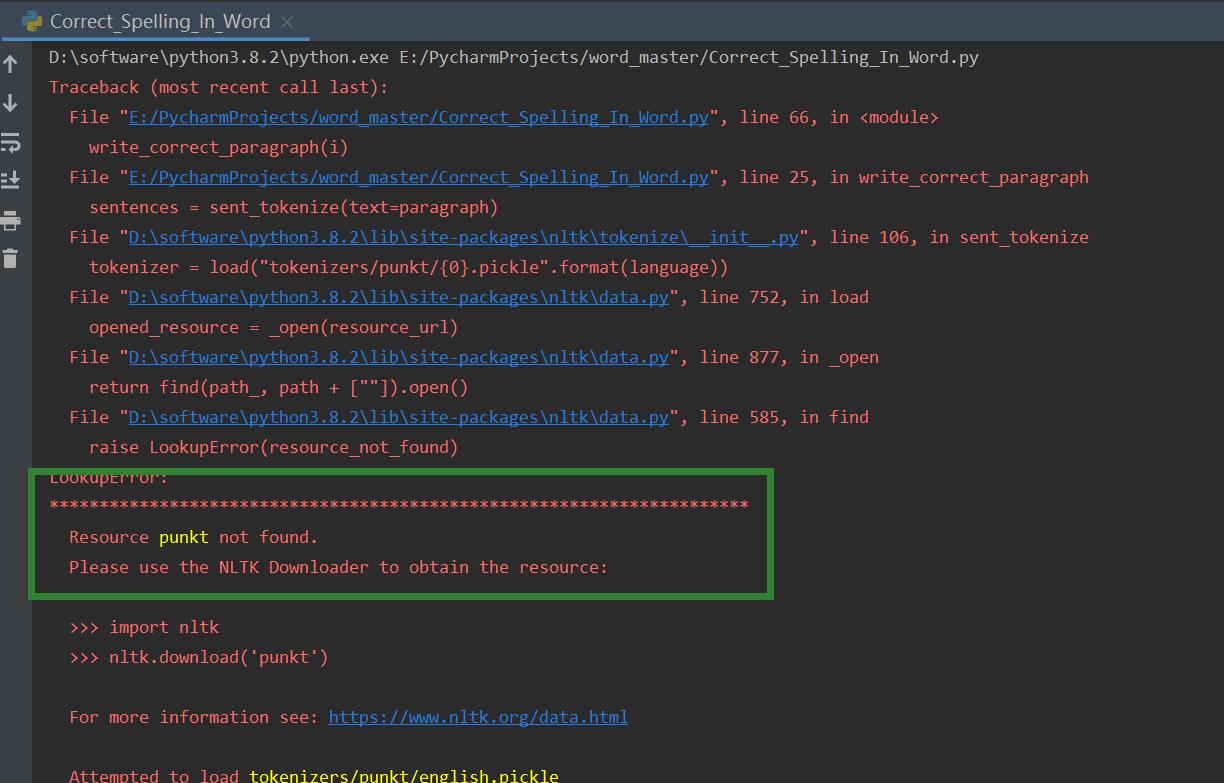 LINUX NLTK installation, download punkt and other in nltk_data - Programmer Sought