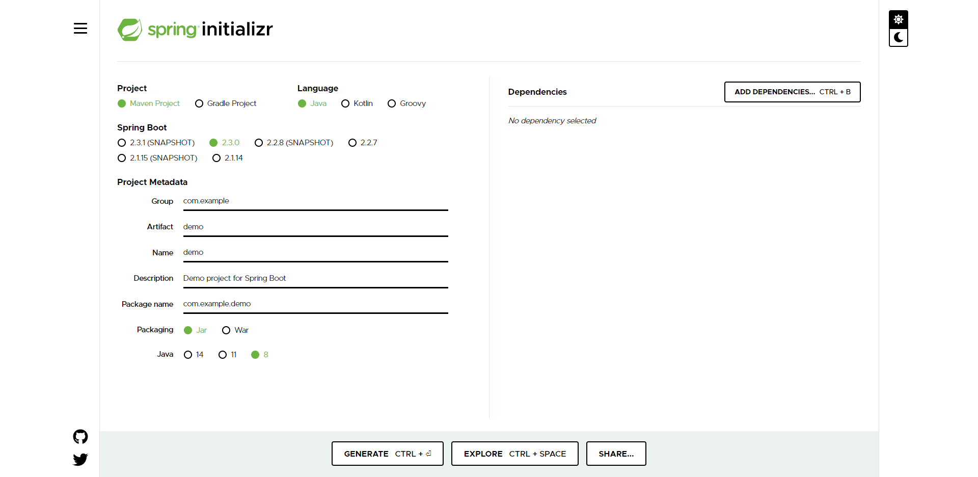 使用IDEA创建SpringBoot项目出现Request failed with status code 403_idea error: request failed with status ...