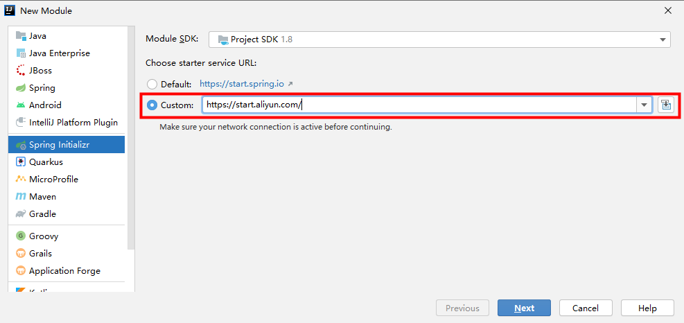 使用IDEA创建SpringBoot项目出现Request failed with status code 403_idea error: request failed with status ...