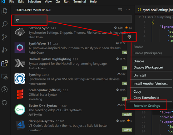 解决方案：利用Settings Sync插件完成VScode配置备份、同步与恢复_vscode settings.json 没有同步-CSDN博客