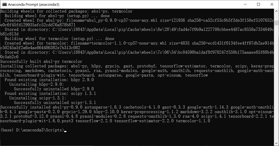 Tensorflow2.0学习笔记（二）：anaconda3 安装tensorflow2.0步骤_anaconda3 tensorflow2-CSDN博客
