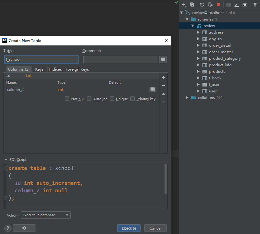 IDEA连接并操作数据库以及EasyCode代码自动生成_idea根据table自动生成代码-CSDN博客
