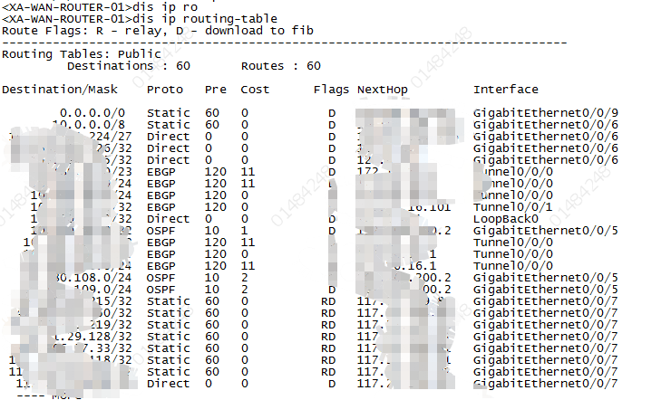华为数通设备常用查询命令_dis ip int b-CSDN博客