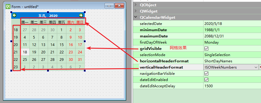 【QTdesigner】课时56.日历控件（QCalendarWidget）【pyqt5+QTdesigner模式】_qt designer 日期控件-CSDN博客