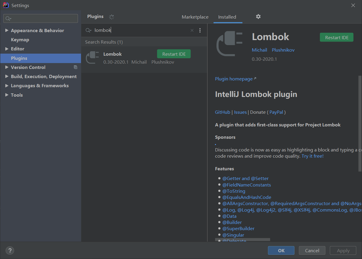 idea插件安装 @Slf4j @data注解使用问题 源码查看插件_idea 配置slfj @data-CSDN博客