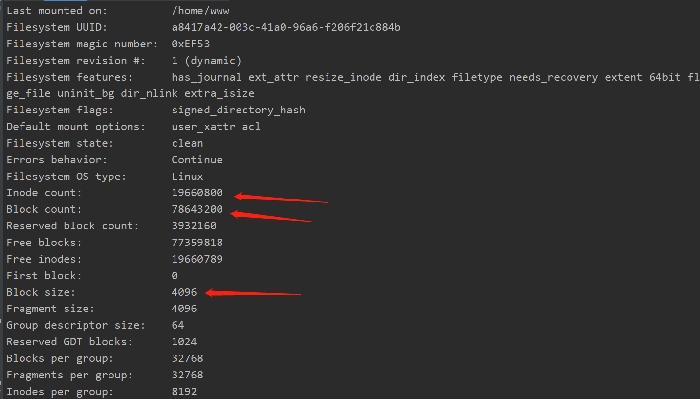 Linux Ext4划分磁盘分配指定inode数量linux Inode数量 Csdn博客 