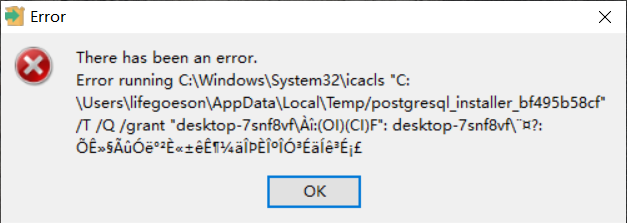 win10安装postgresql报错_there has been an error. error running c: windows -CSDN博客