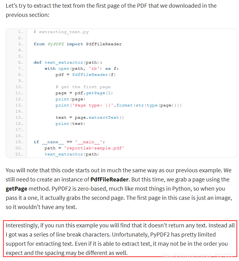 PyPDF2读取文件只能得到‘\n’的问题_pypdf2 换行符-CSDN博客 PyPDF2读取文件只能得到‘\n’的问题_pypdf2 换行符-CSDN博客