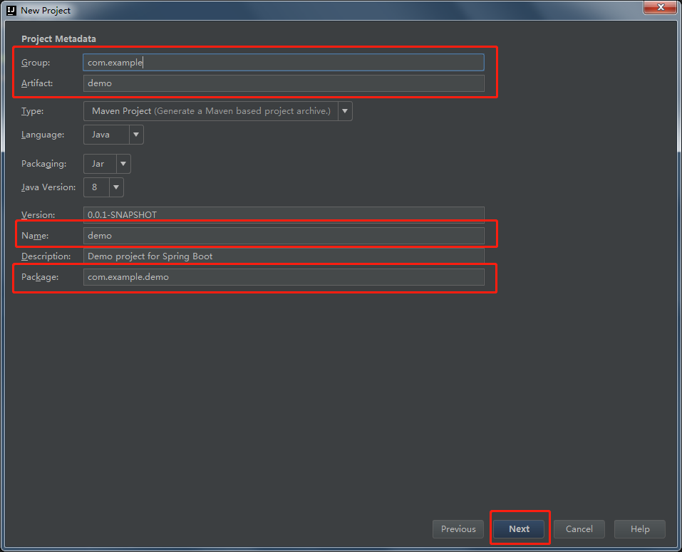 Idea新建springboot项目详细过程_idea初始化springboot项目 packagename怎么填-CSDN博客