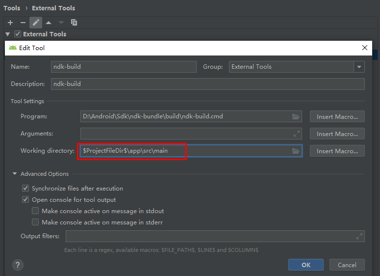 Android NDK: Your APP_BUILD_SCRIPT points to an unknown file: ./jni/Android.mk_ndk binaries will ...