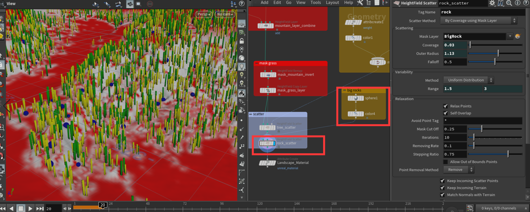 【UE4+Houdini+Bridge】程序化地形生成和野外植被撒点工具制作思路_houdini 撒点-CSDN博客