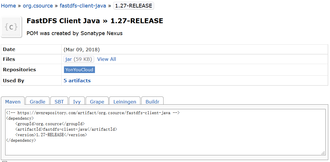 Maven项目 fastdfs-client-java依赖如何导入？直接引入dependency无法找到_csource fastdfs-client-java 1.32-snapshot包没 ...