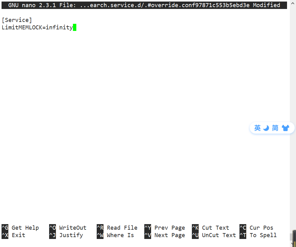解决ES6.6.0开启锁定内存后不能重新，报错“memory locking requested for elasticsearch process but memory is not ...