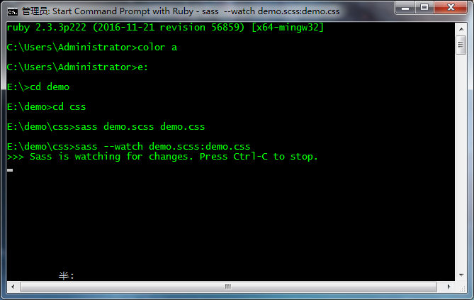 Sass的下载、安装以及使用步骤，适合初学者。_sass下载-CSDN博客