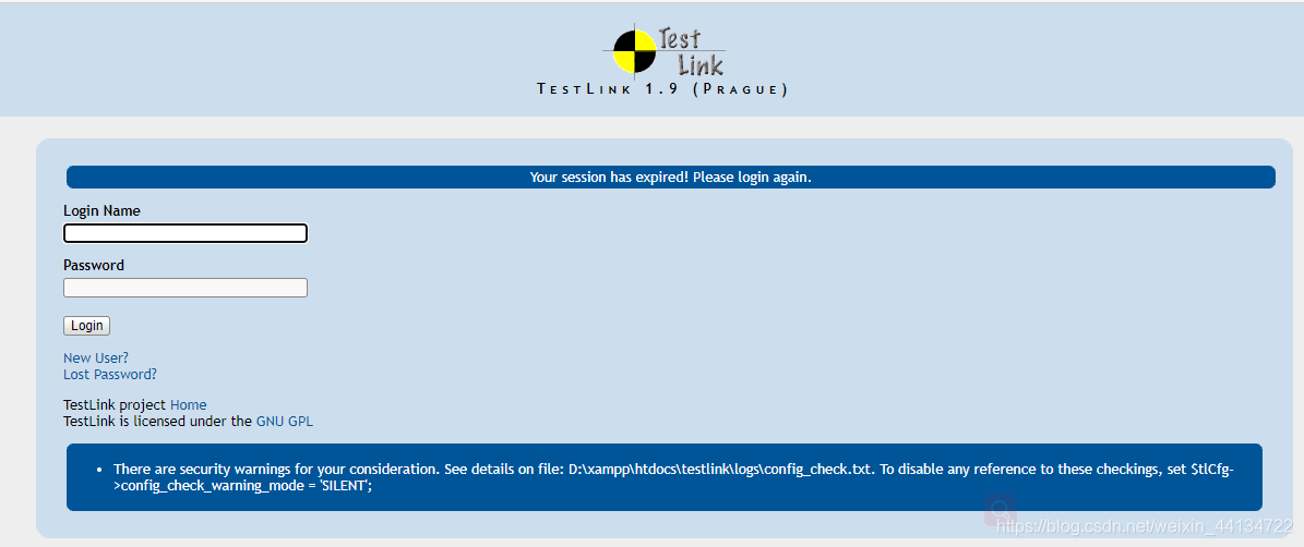 Xampp 部署 Testlinkxampp Testlink Csdn博客