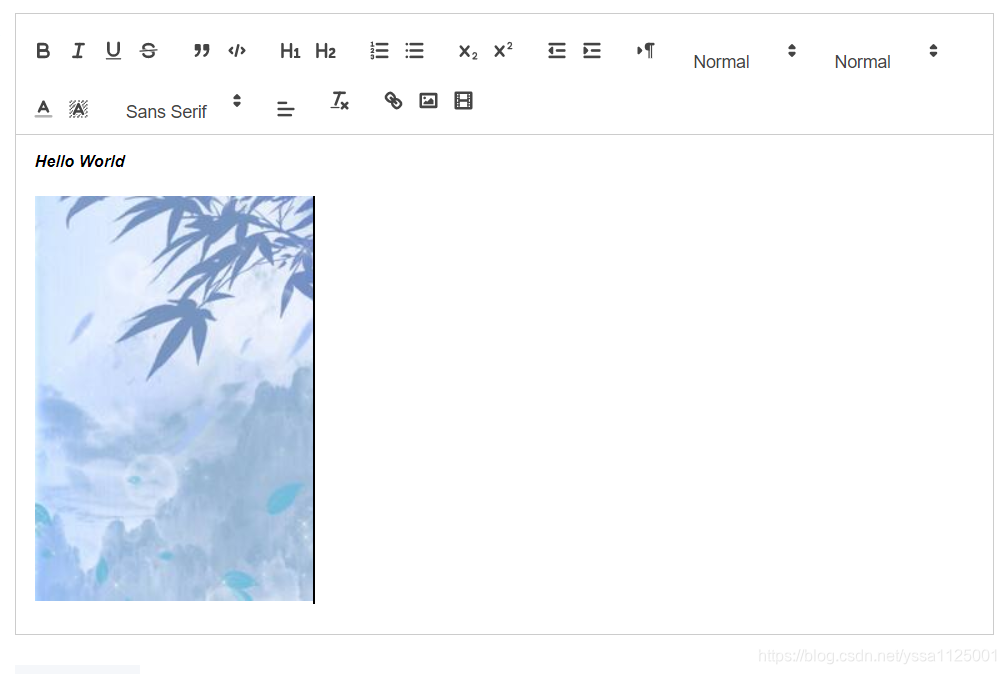 Vue 使用 Vue Quill Editor 富文本编辑器,及对其改造为图片自动上传至图片服务器在vue中通过cdn的方式使用 Vue Quill Editor Csdn博客
