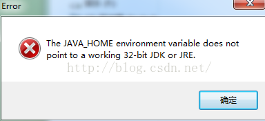打开软件时遇到The JAVA_HOME environment variable does not point to a working 32-bit JDK or JRE.问题，求解决 ...