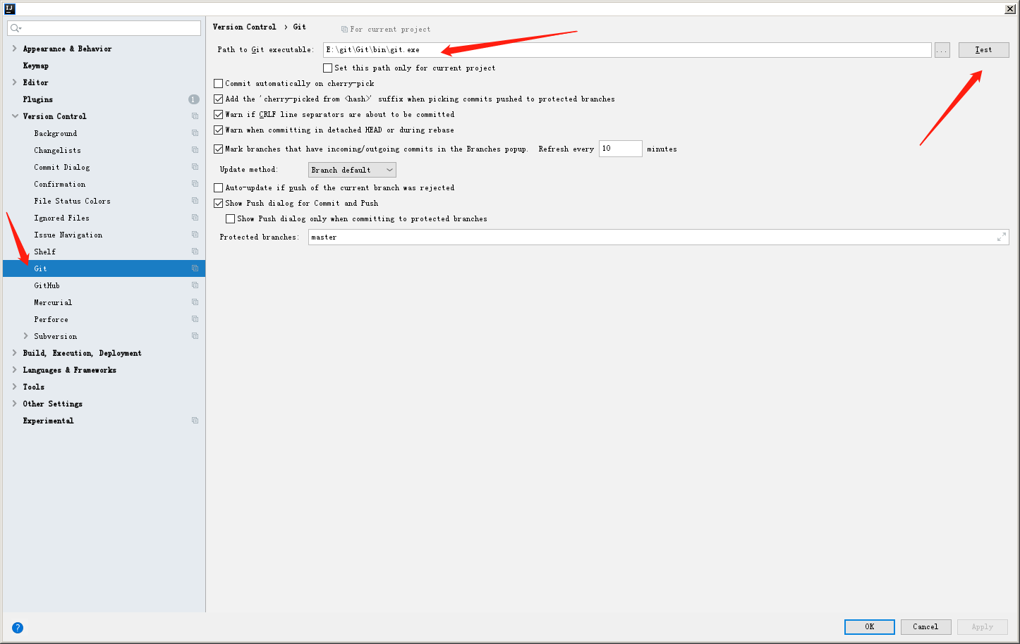 idea 在idea使用Git管理分支项目开发，idea上配置Git_idea项目分支后面的是什么-CSDN博客