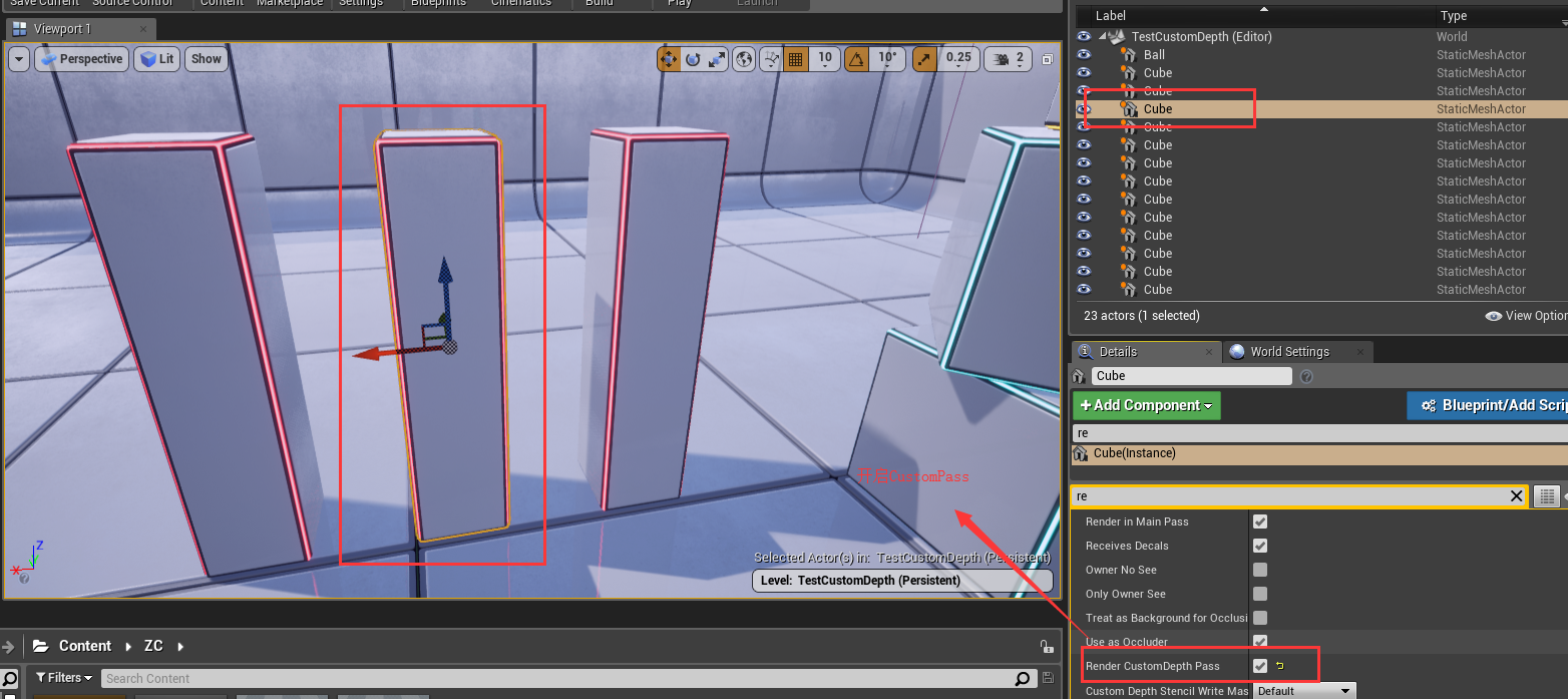 UE4 CustomDepth的理解_ue无法写入custom depth-CSDN博客