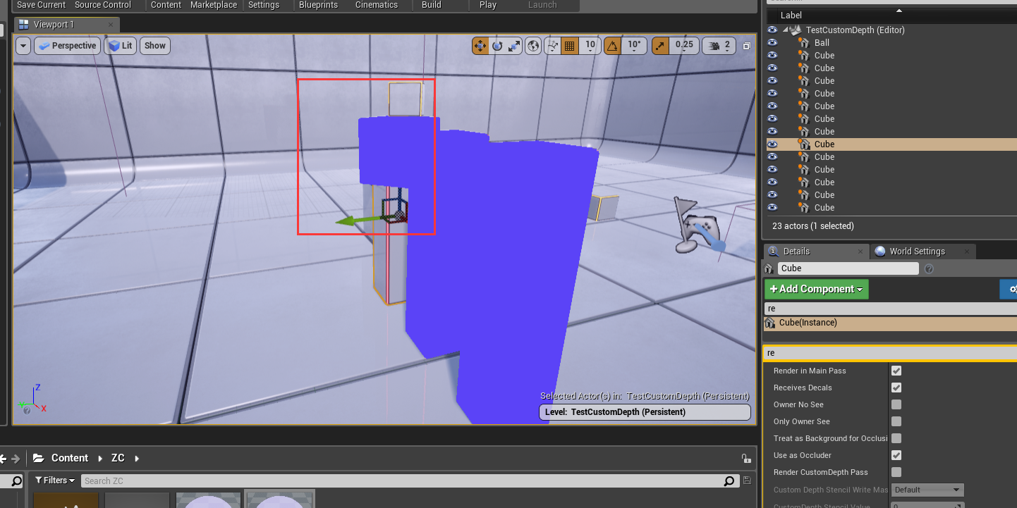 UE4 CustomDepth的理解_ue无法写入custom depth-CSDN博客