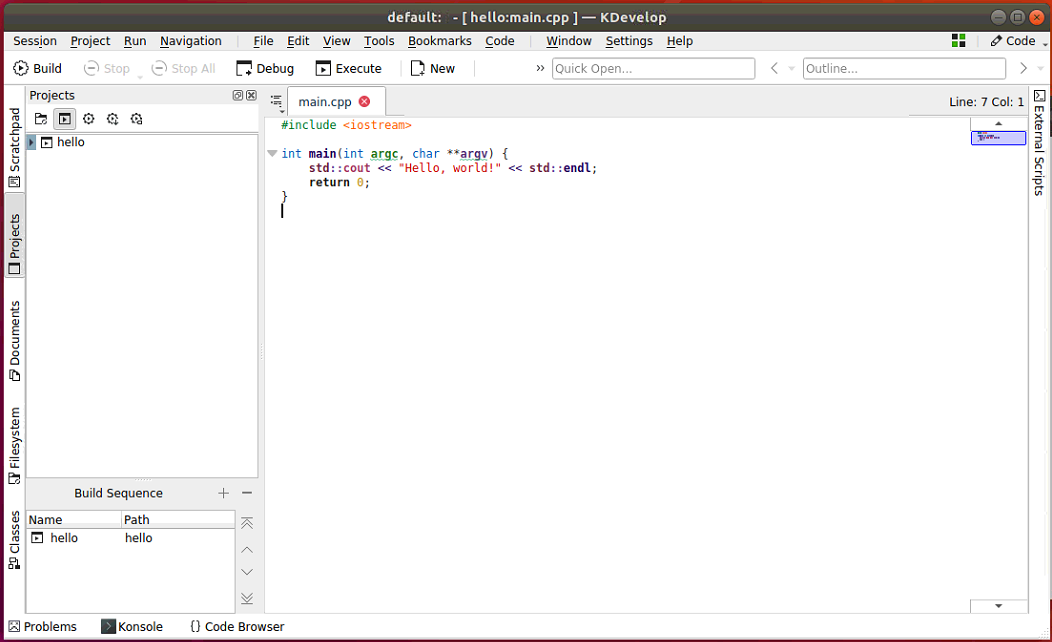 KDevelop 使用教程 创建新工程/导入工程/编译、执行文件_kdevelop使用教程-CSDN博客
