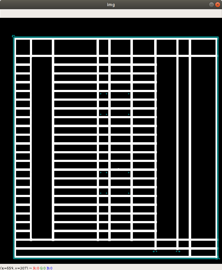 【一文读懂】Contours Hierarchy ——opencv边界的继承结构，表格的提取，表格孔洞处理，空心形状结构的提取_opencv ...