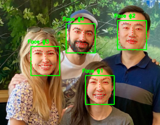 人脸识别+68个特征点 （Python3.7 +dilb +openCV + VS2019）_utils.face 多人脸特征点-CSDN博客