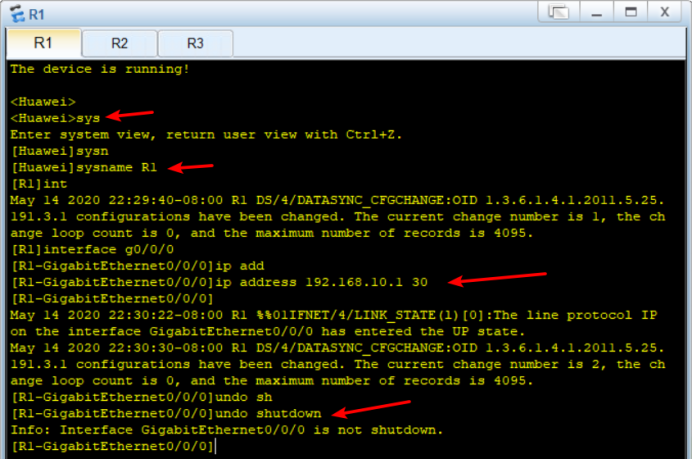 华为路由器 环回互通实验（顺时针）_loopback1.1.1.1与127-CSDN博客