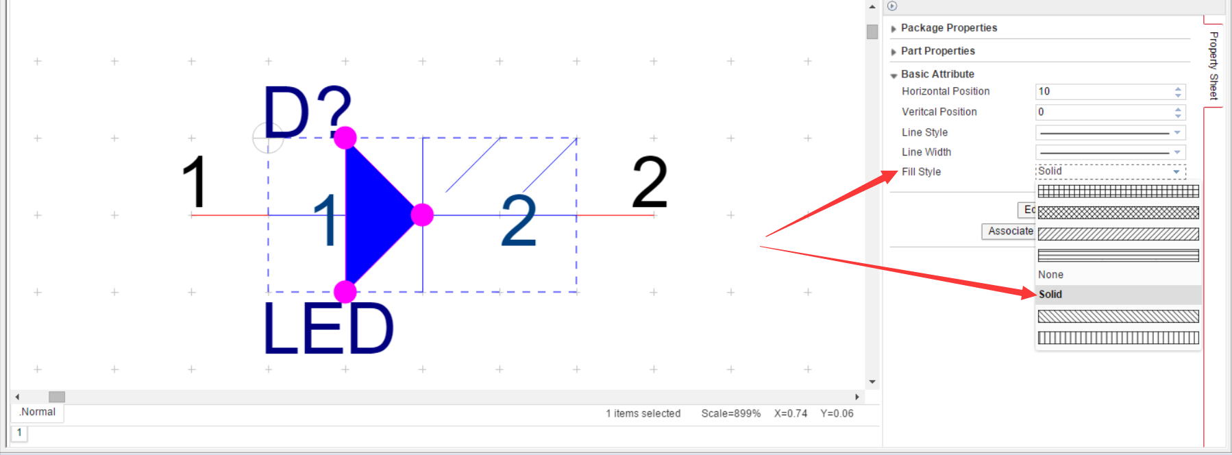 Cadence 17.2 软件使用（3）— 绘制电阻、电容、LED等简单元器件的原理图Symbol库_原理图绘制主控芯片电容的方法-CSDN博客