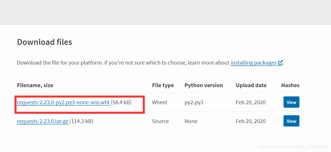 Python爬虫之requests库的下载和安装requests库下载 Csdn博客