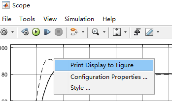 matlab中的simulink仿真中的scope图或者figure中的图进行编辑，然后添加文字并旋转，添加网格等 ...