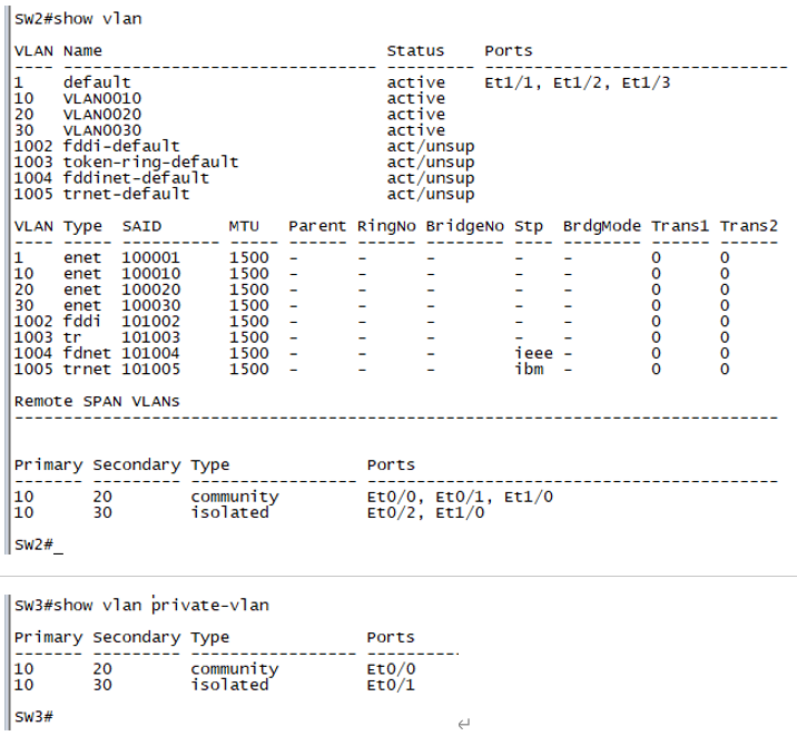 私有vlan（PVLAN）实验配置步骤_private vlans can only be configured when vtp is i-CSDN博客