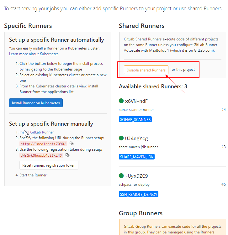 spring boot项目搭建gitlab CI CD持续集成环境之配置gitlab-runner & gitlab-ci pipeline_gitlab 中的pileline ,runner ...