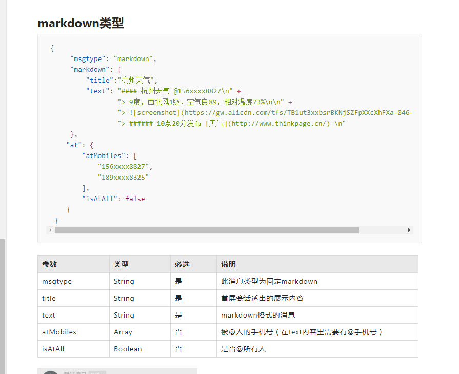 钉钉机器人MarkDown类型的消息不支持@人_钉钉 markdown @-CSDN博客