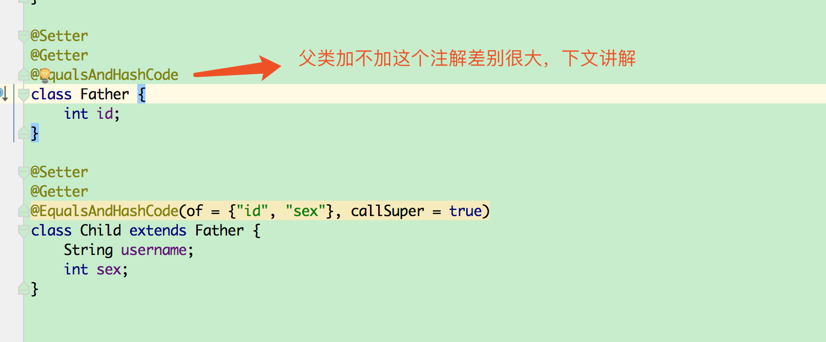 lombok的@EqualsAndHashcode注解_lombok重写equals方法注解-CSDN博客