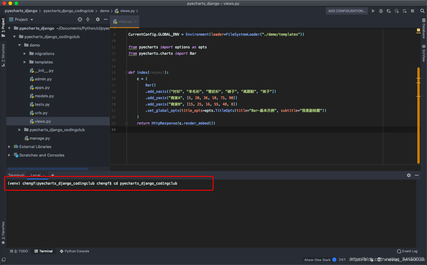 基于django结合pyecharts实现数据可视化django Pyechart Csdn博客