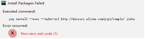 python问题解决1：Pycharm安装第三方库报错Non-zero exit code (1)_pycharm setting non-zero exit code (1)-CSDN博客