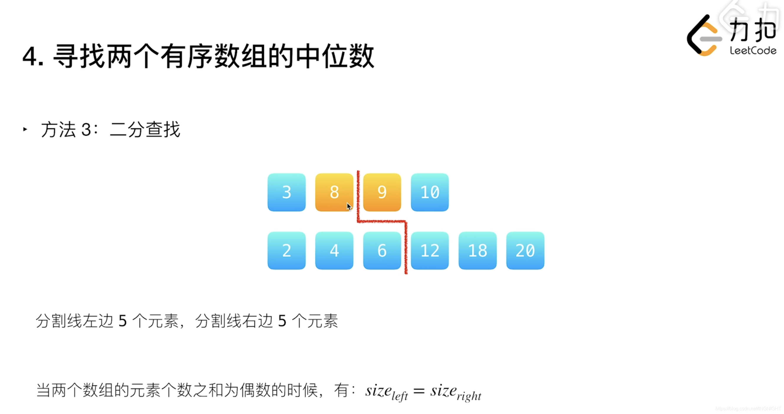 4 寻找两个正序数组的中位数 Csdn博客
